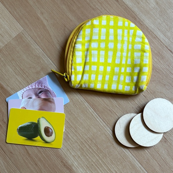 LOVEVERY | Accessories | Organic Cotton Sunny Yellow Kids Coin Pouch ...